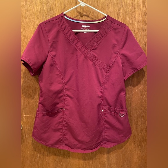 Scrubstar | Tops | Maroon Scrub Top | Poshmark